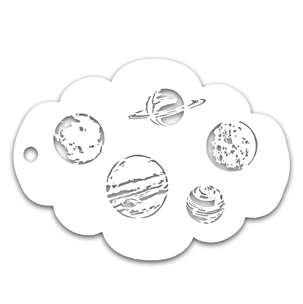 Solar System Planets Stencil